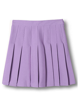 Purple Pleated Mini Skirt | Choies