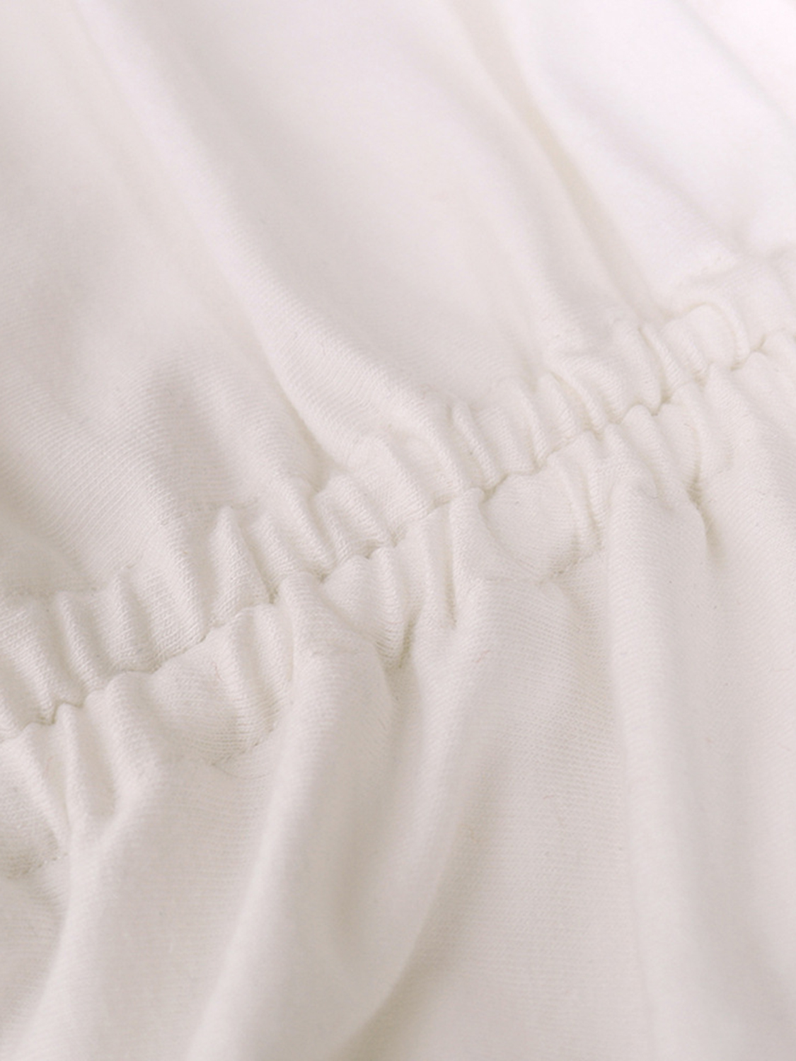 White Drawstring Front Long Sleeve Crop Top | Choies