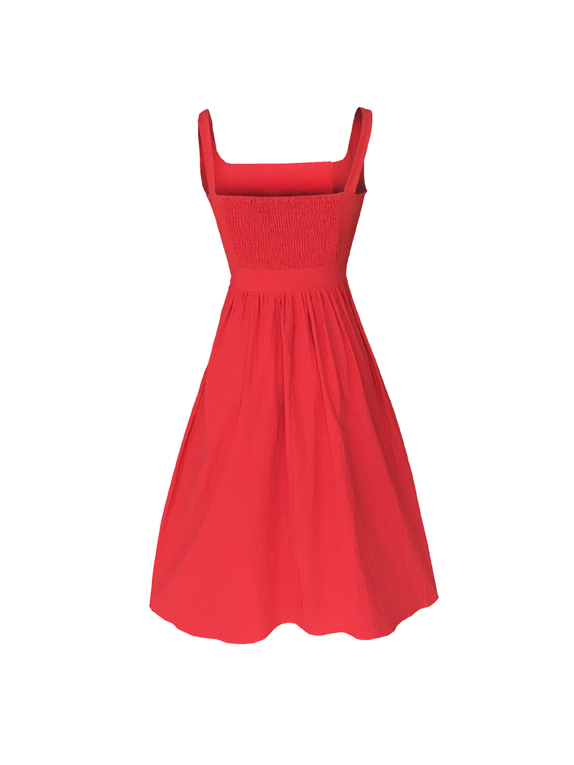 Red Open Back Midi Dress | Choies